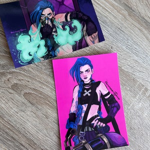 Jinx and Minigun Art Print - Arcane Fan Art - Digital Art - Art Print ...
