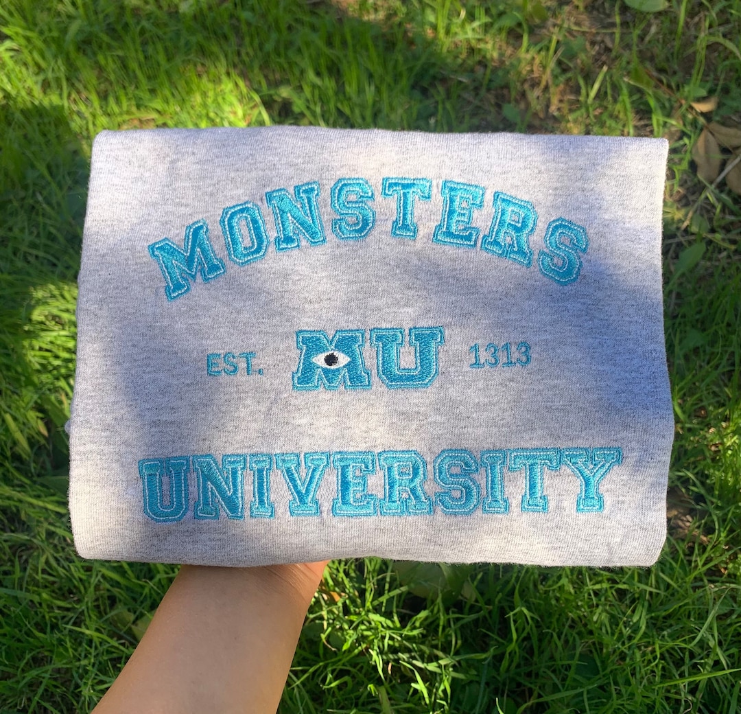 University Team Style Embroidery Hoodies/crewnecks/t-shirts - Etsy