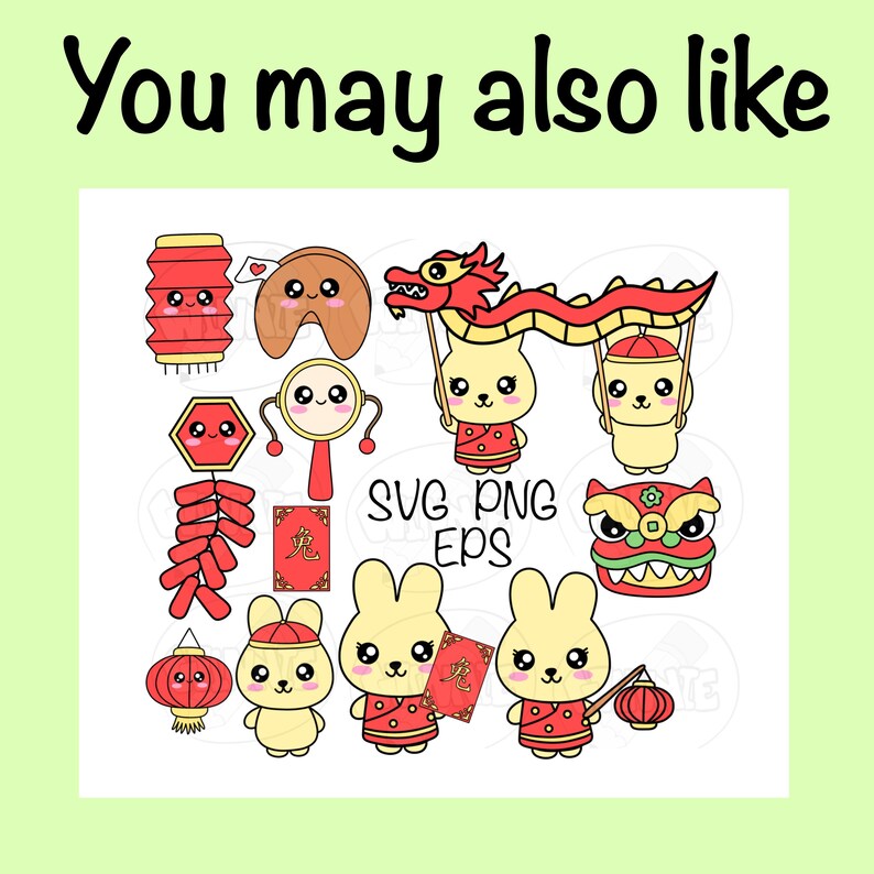 Kawaii Chinese Food Clipart Kawaii Food Clipart Fortune Cookie - Etsy