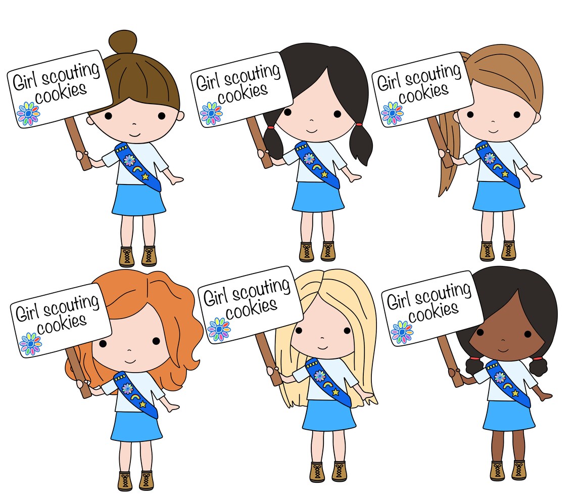 Girl Scout Clipart Girl Scouting Clip Art Printable Daisy Troop Sticker ...