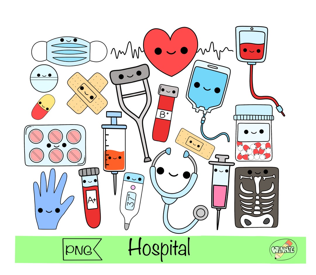Cute Hospital Clipart Png Hospital Doctor Cute Planner Sticker - Etsy