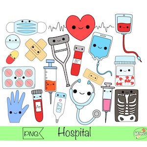 Cute Hospital Clipart Png Hospital Doctor Cute Planner Sticker ...