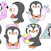 Penguin Clipart Pool Party Png Digital Stickers Penguin Summer Holiday ...