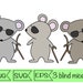 3 Blind Mice Clipart Digital Download Mouse Stickers Cute 3 Blind Mice ...