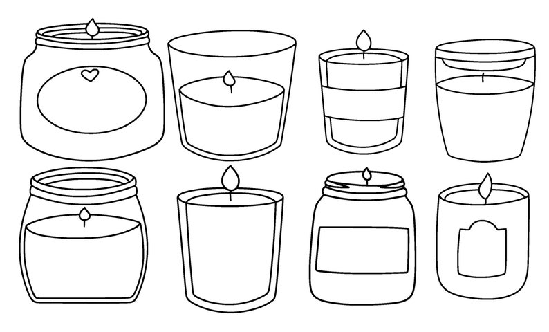 Candle Clipart Scented Candle Svg Cut File Jar Candle Clip Art Digital ...