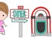 Diner Clipart Svg American Diner Png Retro Diner Stickers Digital ...