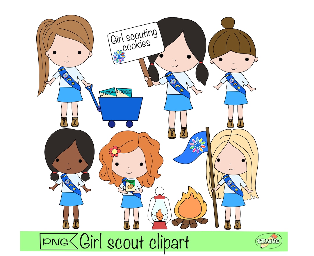 Girl Scout Clipart Girl Scouting Clip Art Printable Daisy Troop Sticker ...