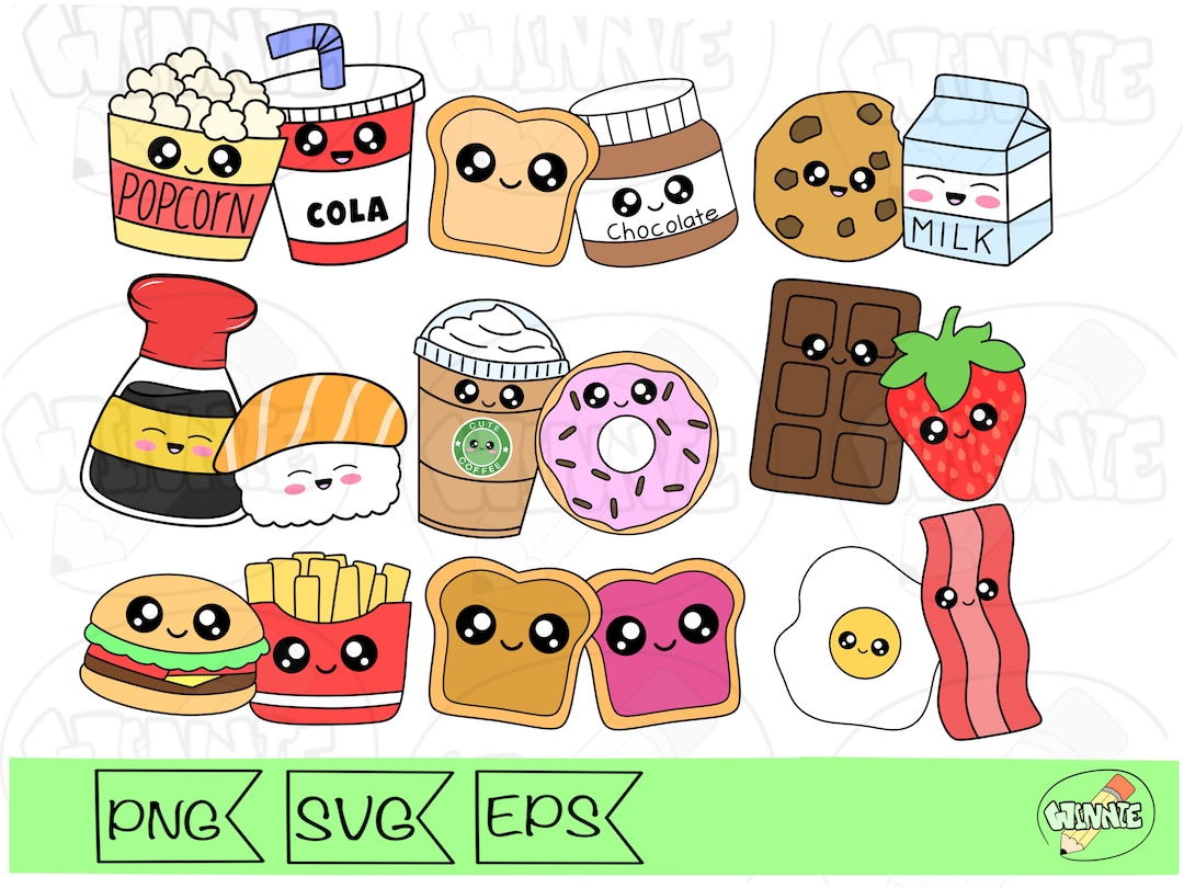 Perfect Match Svg Food Pair Clipart Kawaii Food Png Sushi Valentine ...