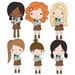 Girl Scout Clipart Brownie Girl Scout Clip Art Camping Trip Girl ...