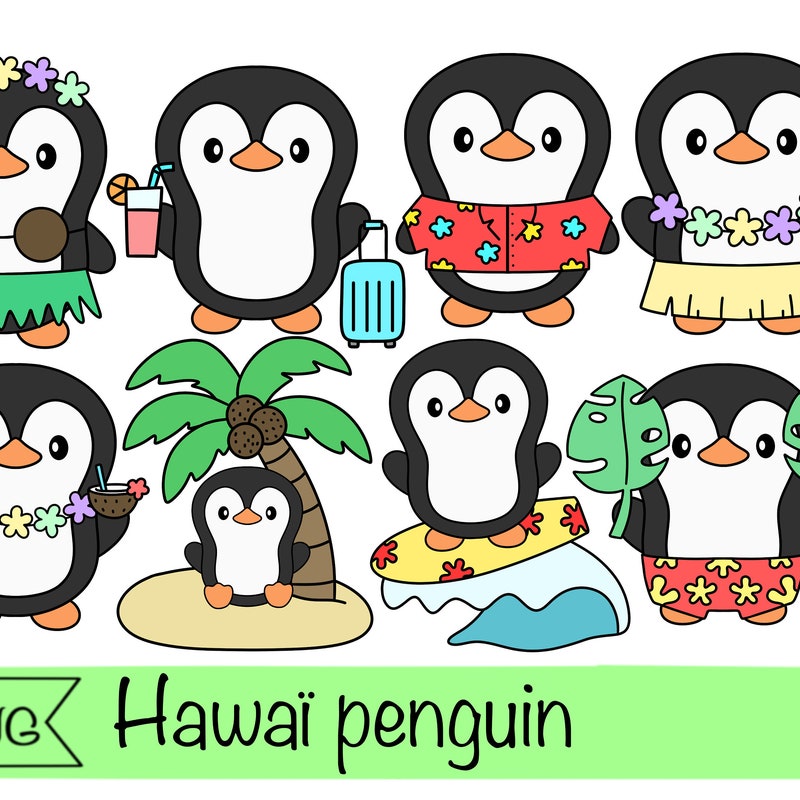 Penguin Clip Art - Etsy