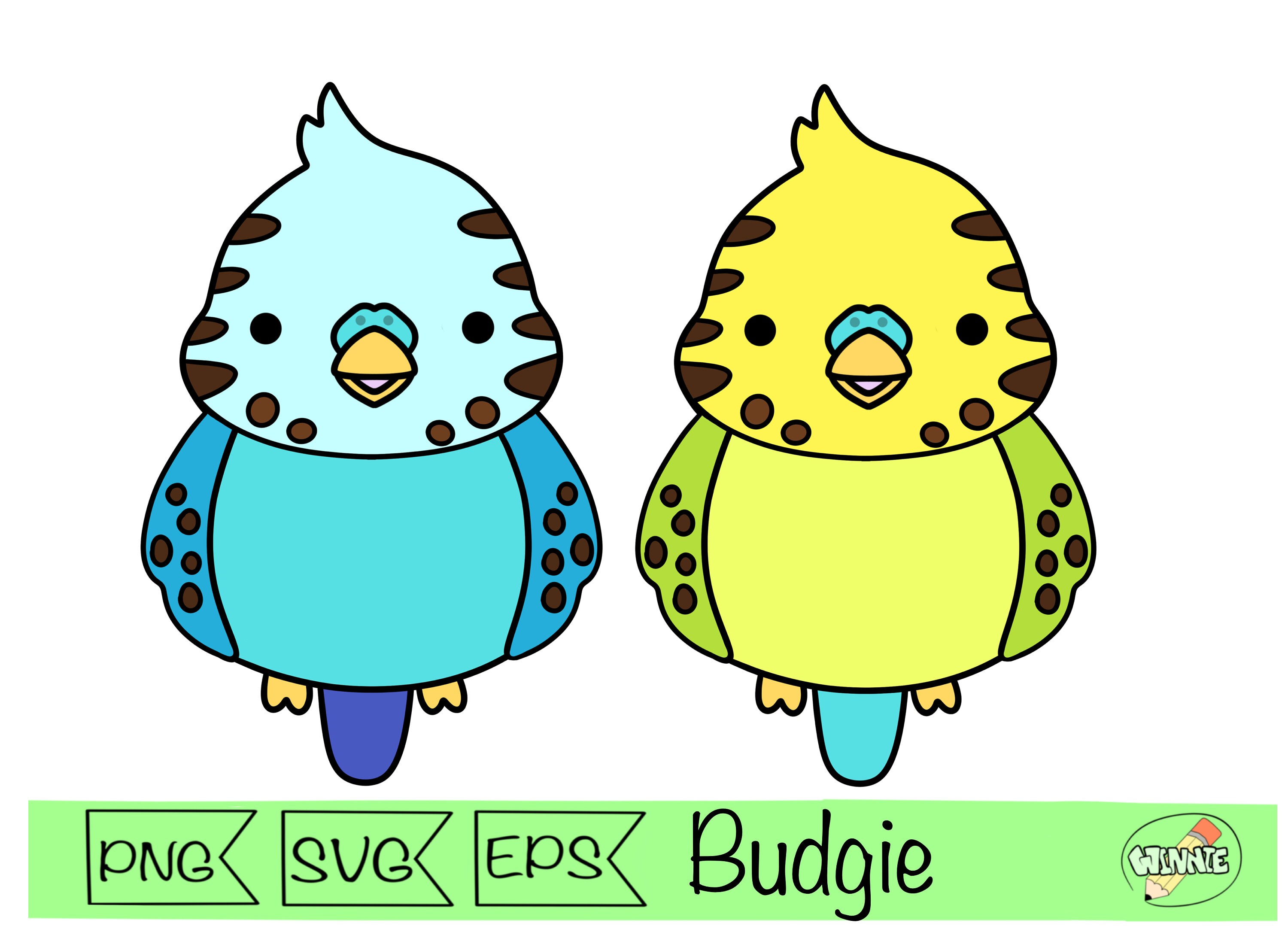Budgie Svg Parakeet Clipart Budgerigar Cricut Cut File Parakeet Png ...