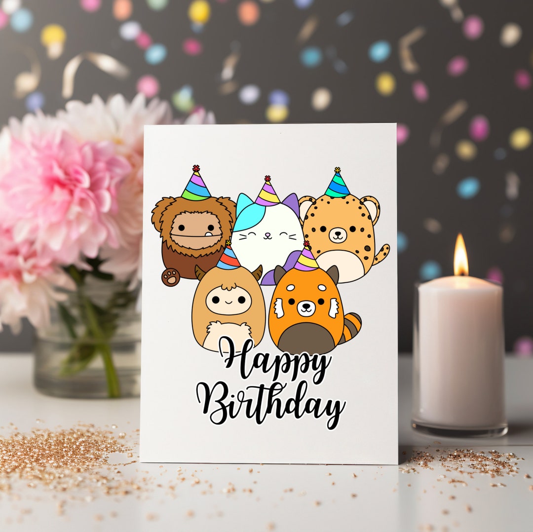 Squishmallow Png Birthday Squishy Girl Happy Birthday Squishmallow ...