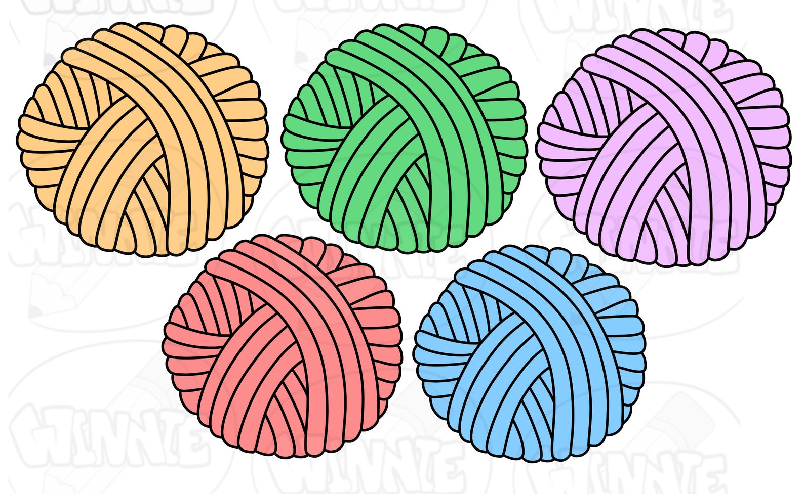 Knittting Svg Clipart Yarn Svg Png Gift for Knitter Knitting Needles ...