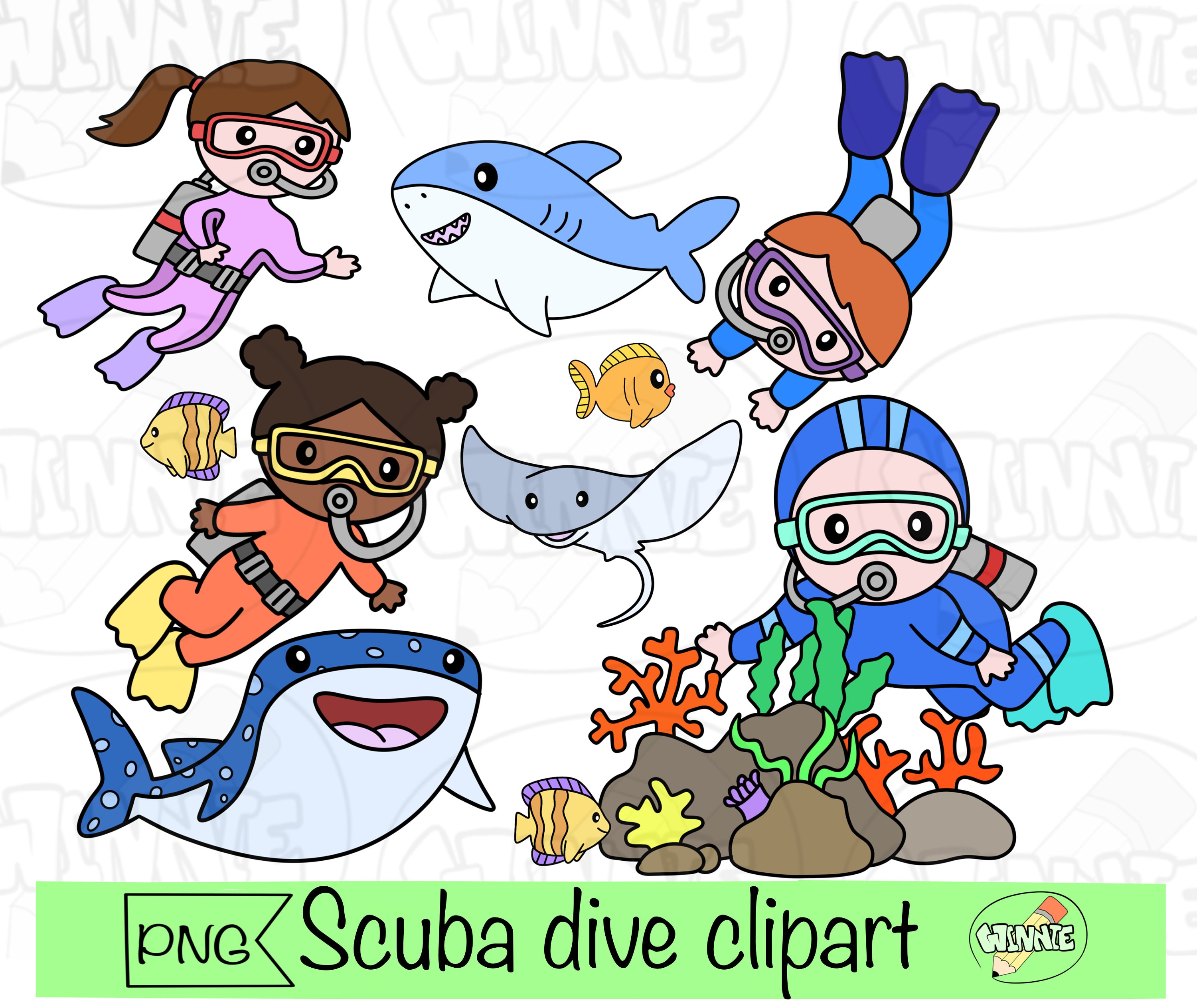 Clipart Snorkeling