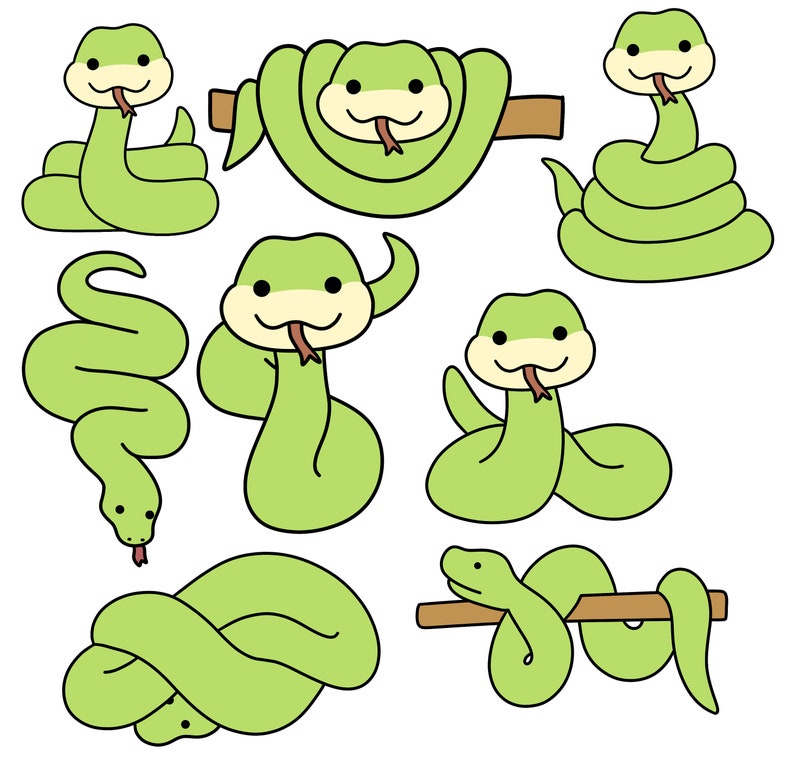 Serpiente svg clipart vector repile png pegatina digital serpiente png ...