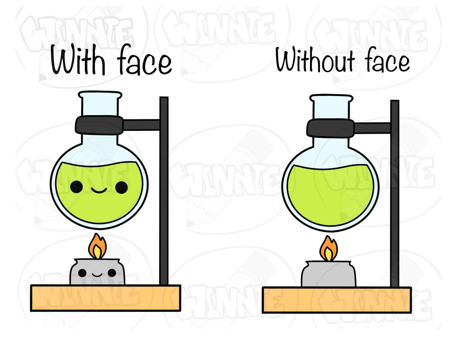 Kawaii Science Clipart Science Digital Stickers Goodnotes Science ...