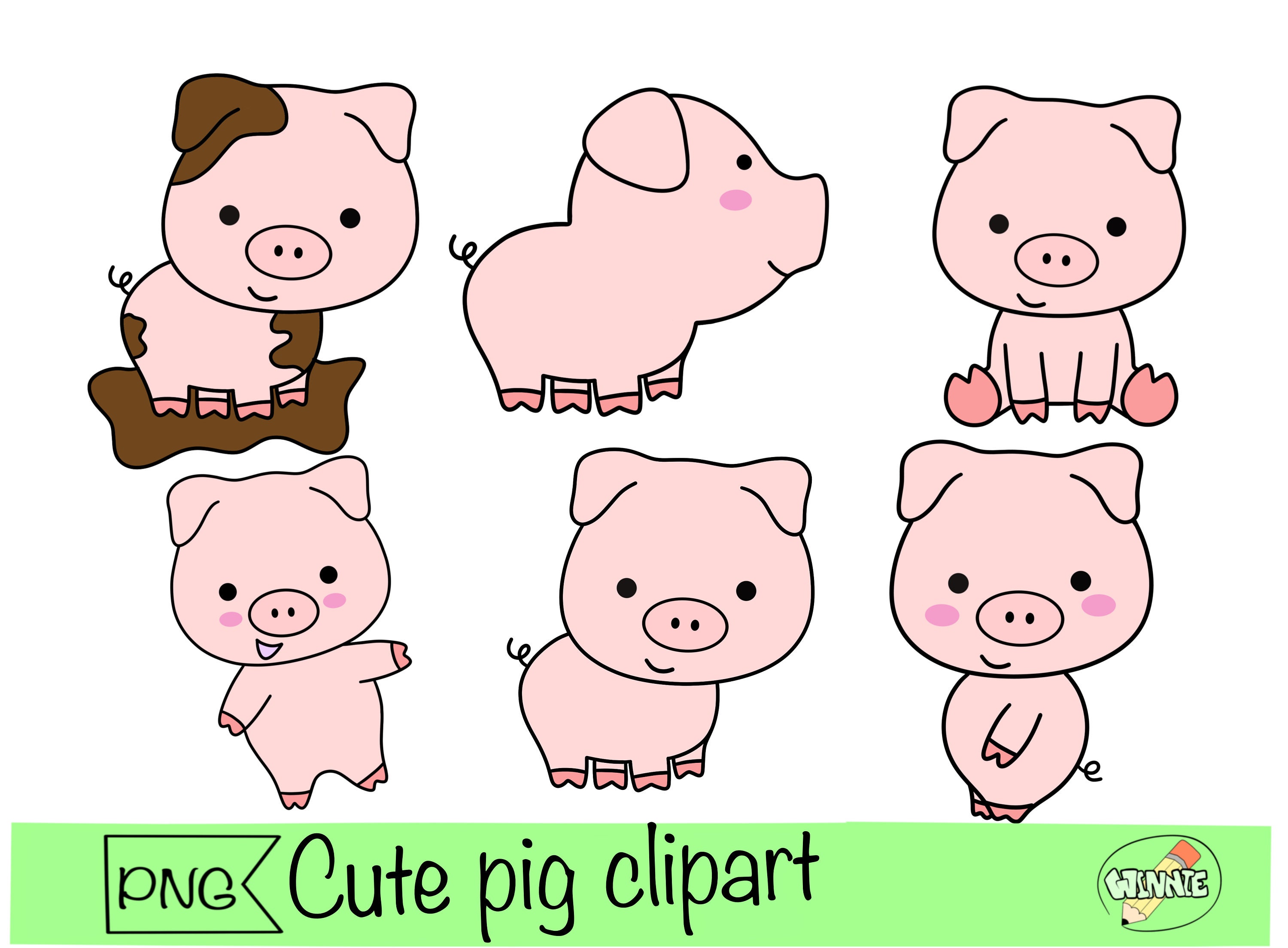 Cute Piggy Clipart