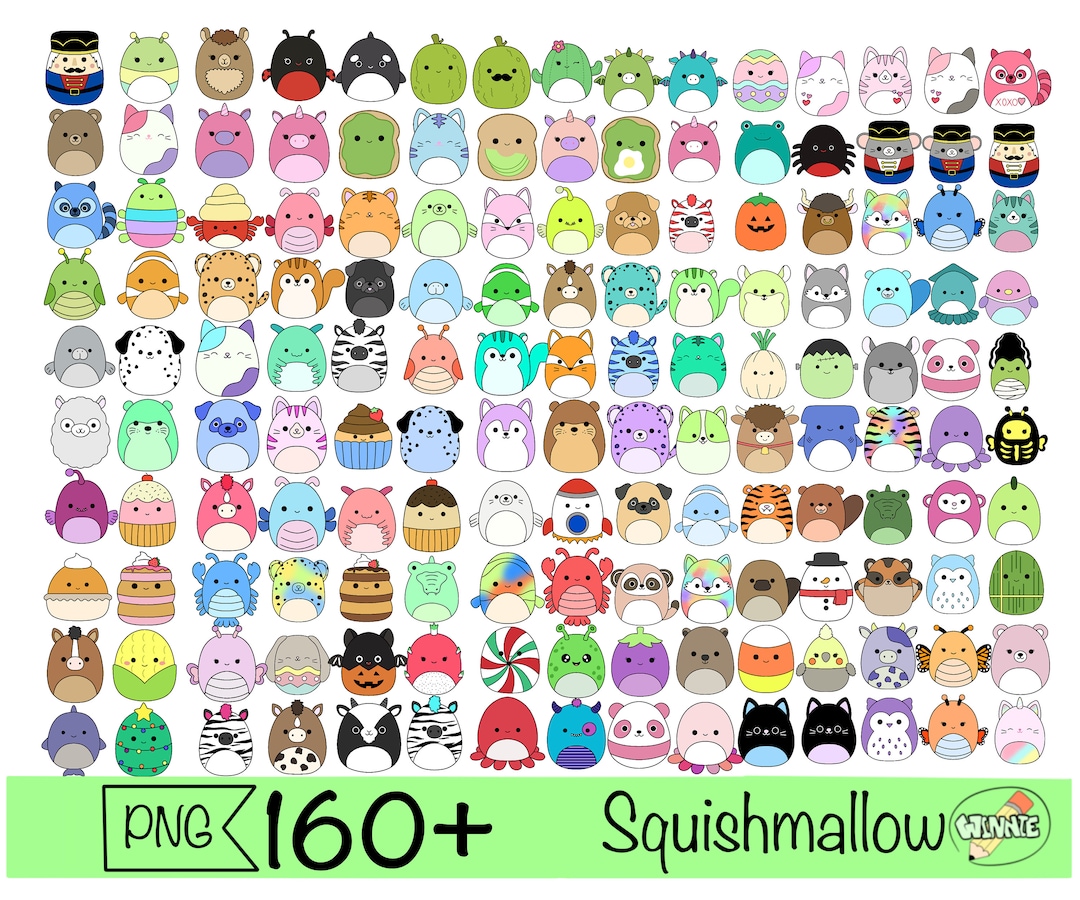 Squishmallow Png Clipart Cute Printable Sticker Squishmallow - Etsy