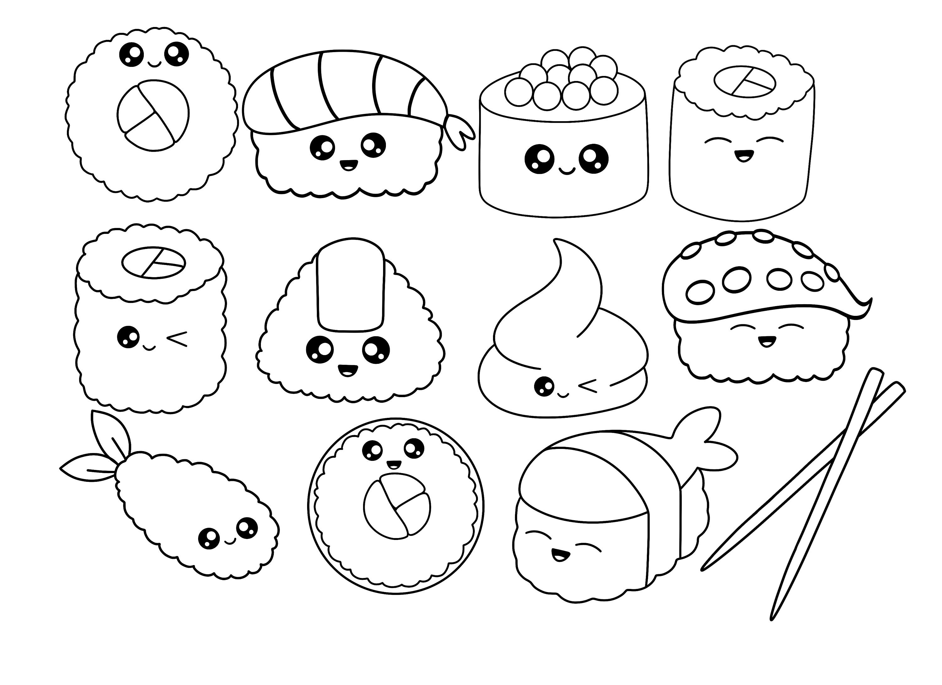 Sushi Svg Clipart Sushi Cut File Cricut Digital Sticker - Etsy Australia