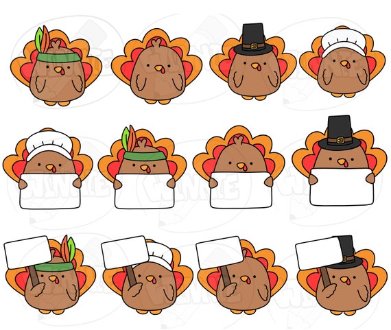 Clip Art De Pavo De Noviembre Día De Acción De Gracias Pavo Estilo