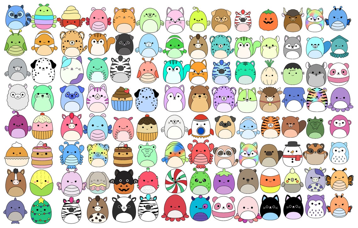 Squishmallow Png Clipart Cute Printable Sticker Squishmallow - Etsy ...