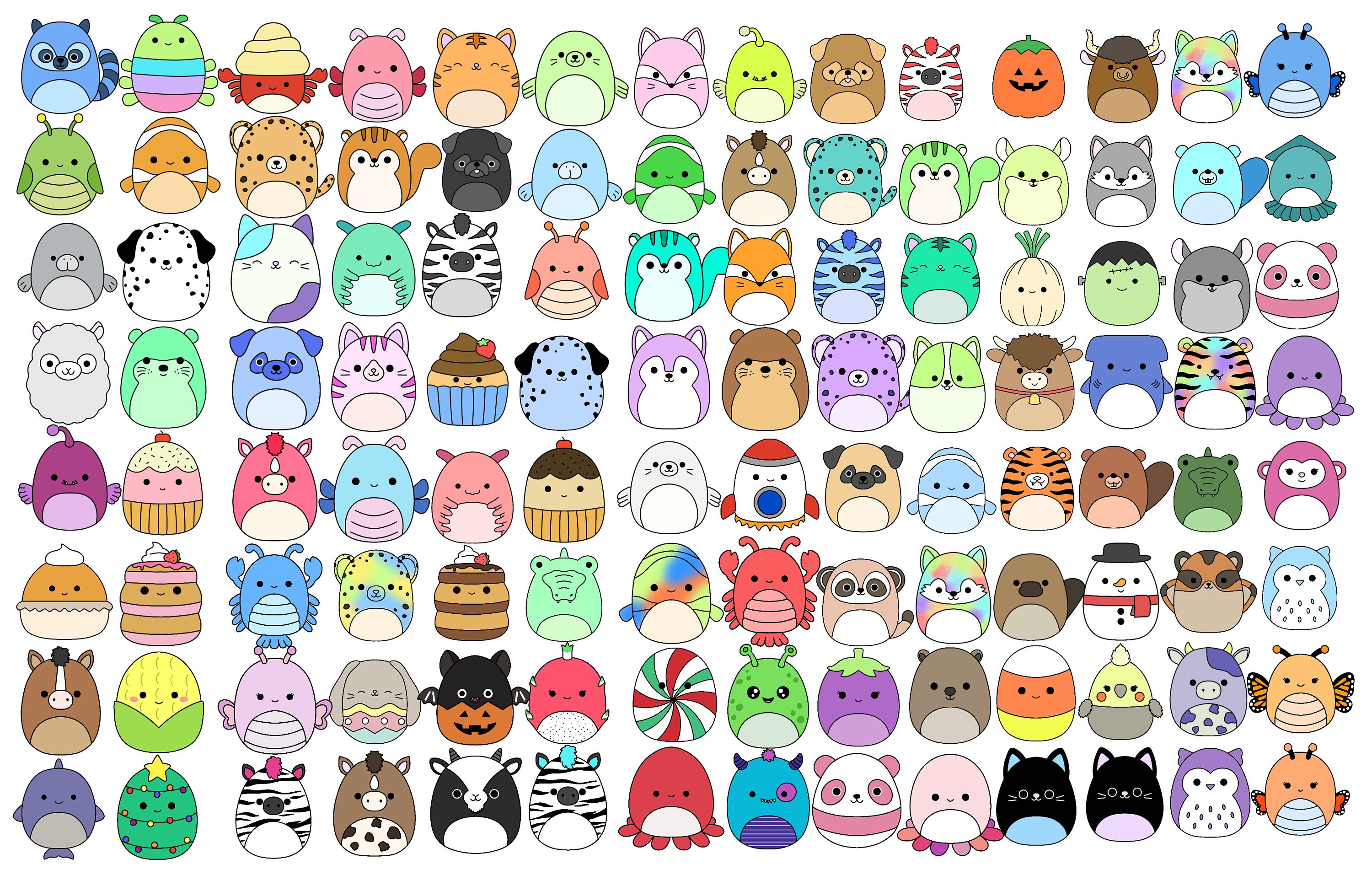 Squishmallow Png Clipart Cute Printable Sticker Squishmallow - Etsy ...