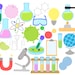 Kawaii Science Clipart Png Science Digital Sticker Cute Science ...