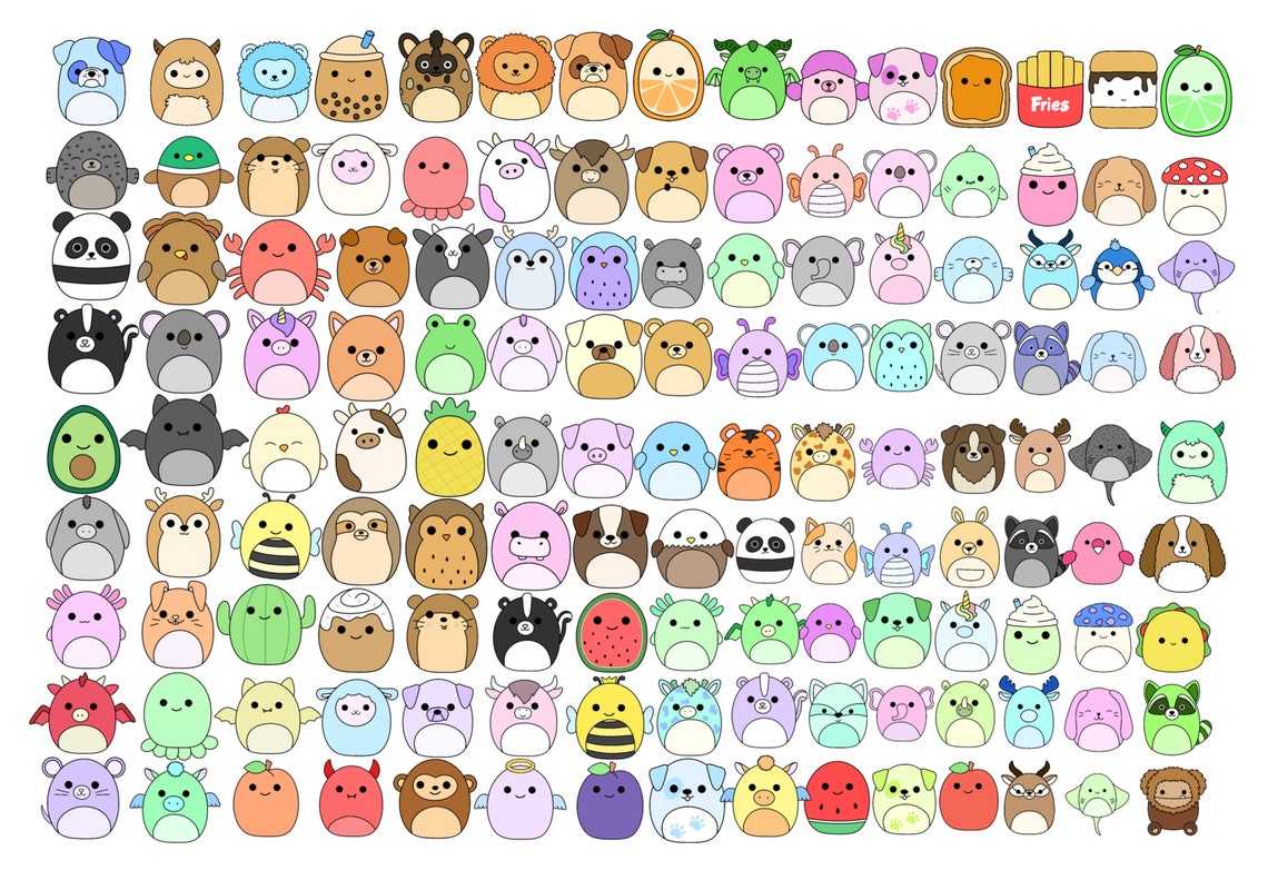 Squishmallow Png Clipart Cute Printable Sticker Squishmallow Digital ...