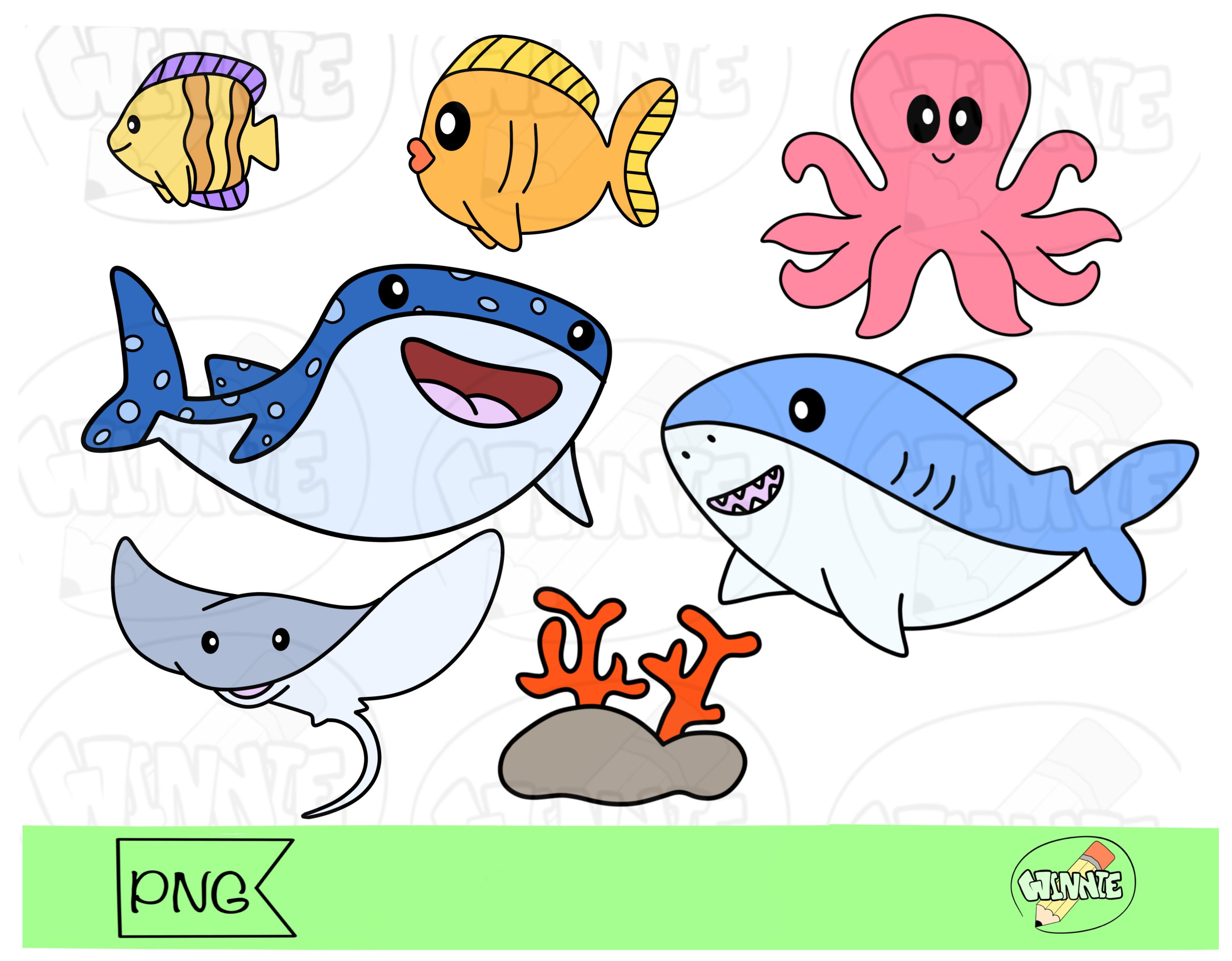 Scuba Dive Clipart Sea Life Snorkeling Under Water Swimming Scuba Diver ...