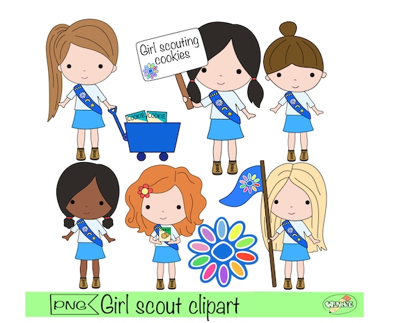 Girl Scout Daisy Flower Clip Art