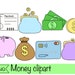 Kawaii Money Clipart Credit Card Piggy Bank Png Digital Stickers Money ...