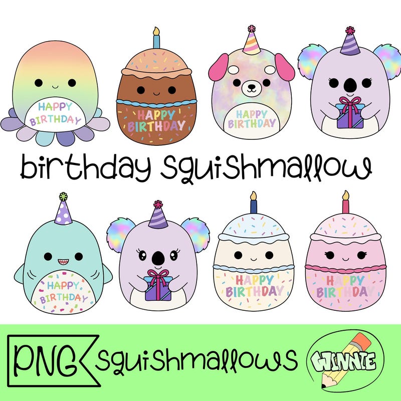 Cute Squishy Birthday - Etsy