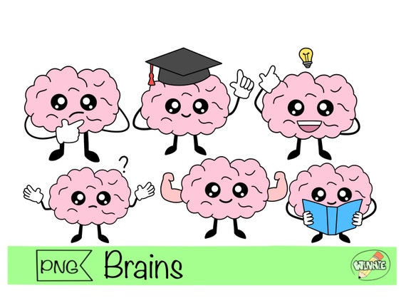 Funny Brain Clipart