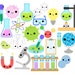 Kawaii Science Clipart Png Science Digital Sticker Cute Science ...