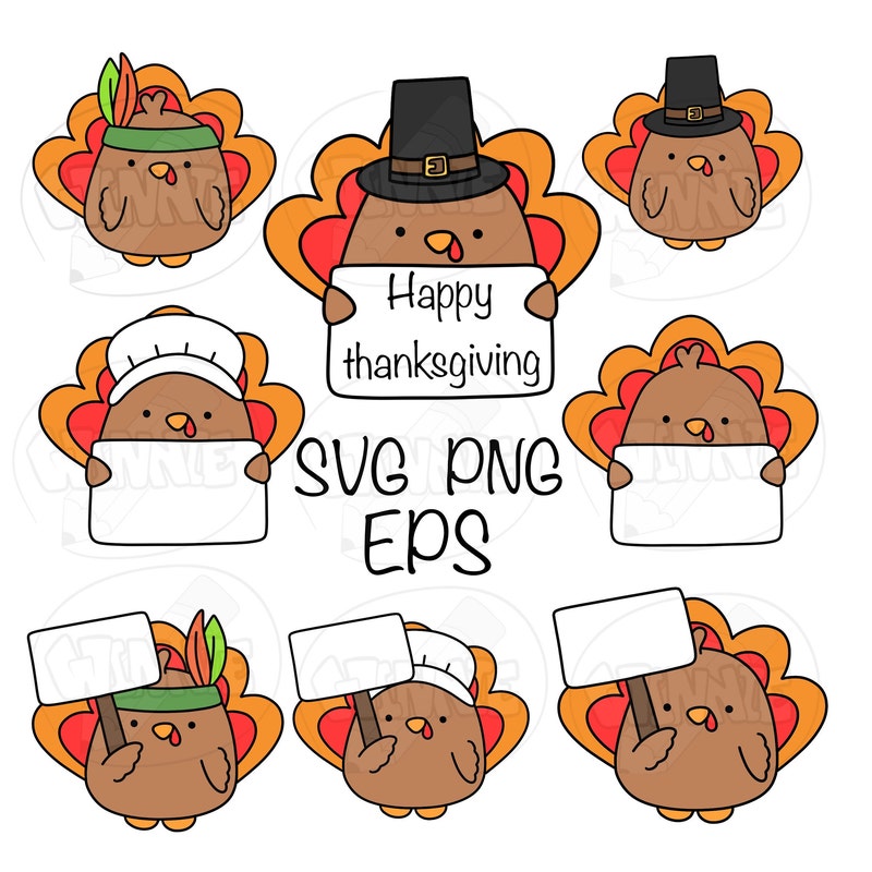 Kawaii Thanksgiving - Etsy
