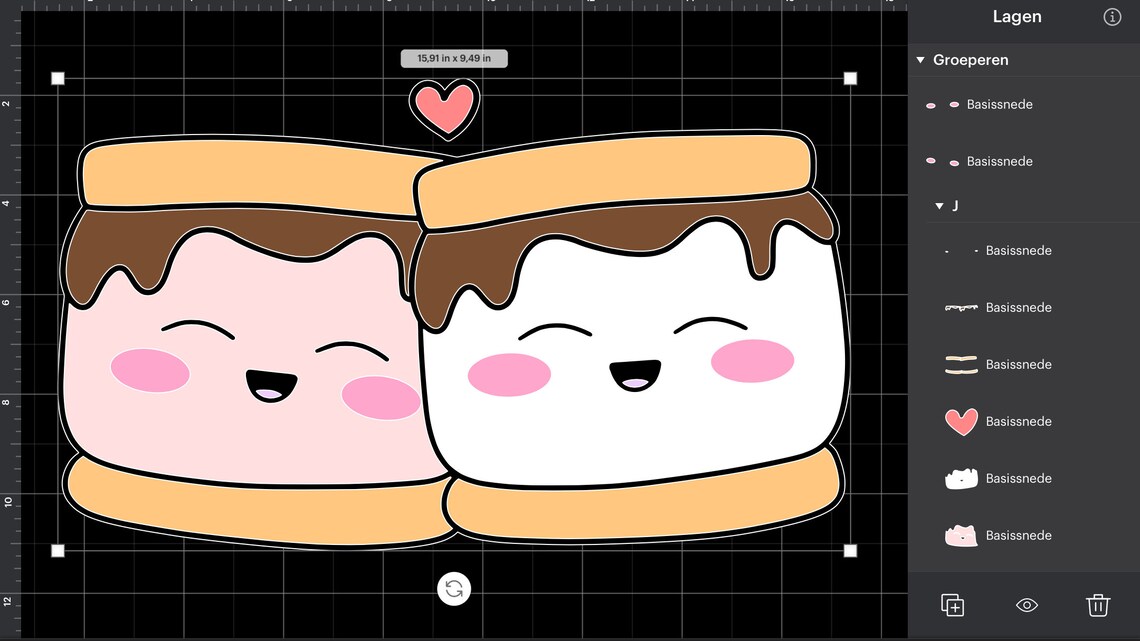 Cute S'mores Clipart Svg Smores Printable Sticker Campfire - Etsy UK