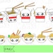 Cute Ramen Noodles Clipart Png Kawaii Noodles Chinese Food Clipart ...