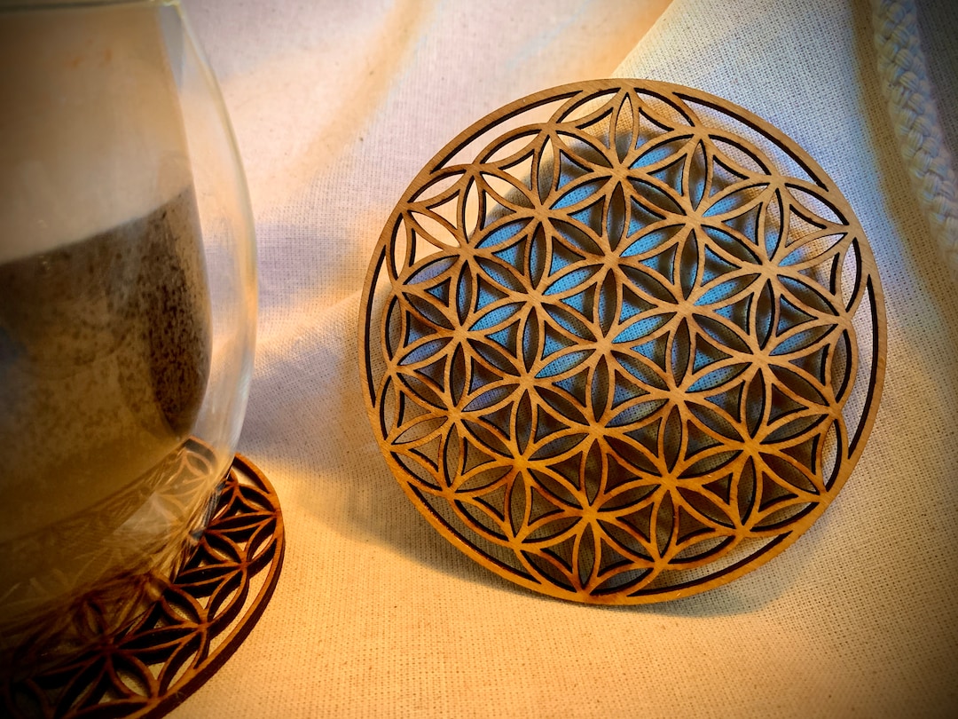 Flower of Life Laser Cut Files SVG & LBRN2 Vector Format Precise CAD ...