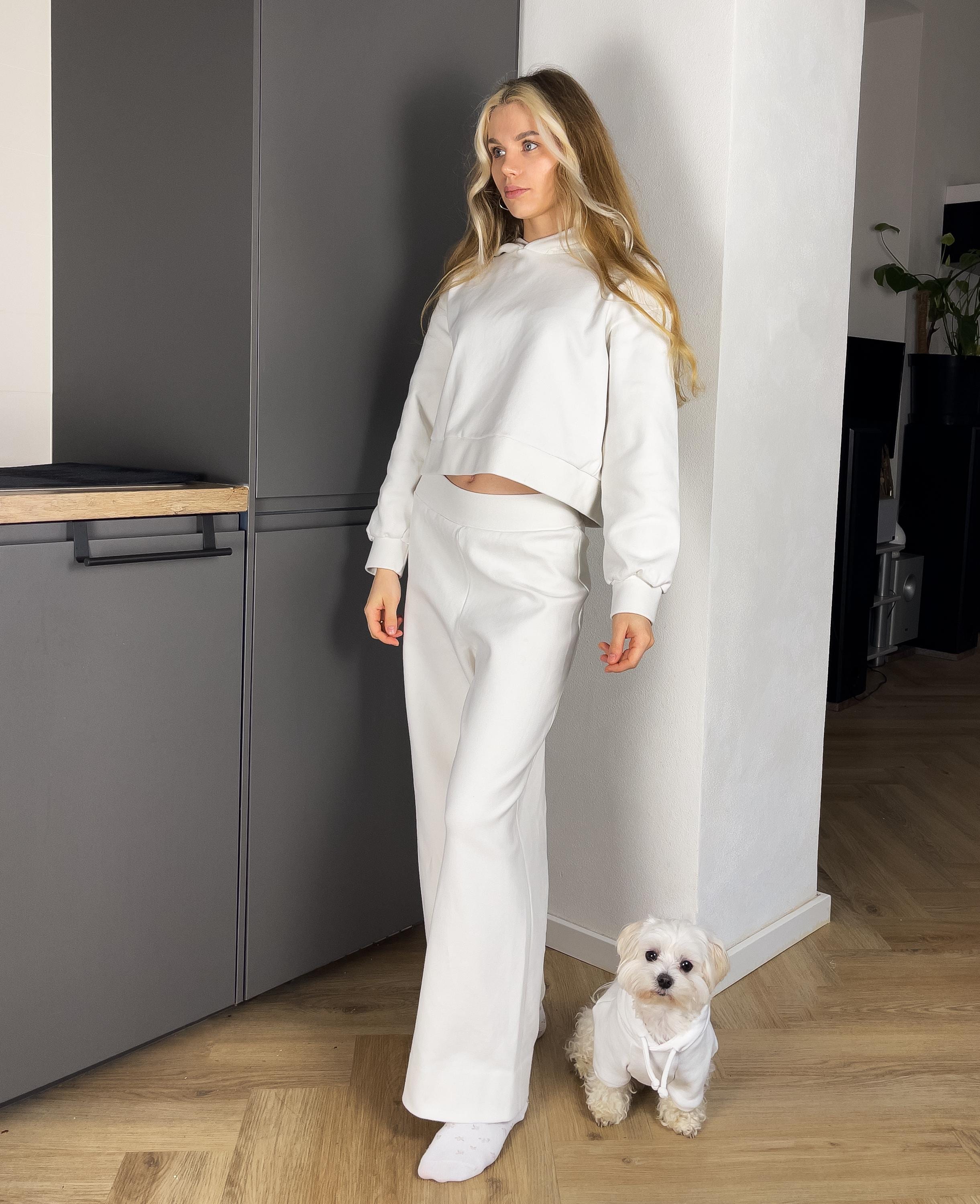 Handmade Dog & Owner Matching Tracksuit, Custom Cotton Hoodie Set ...