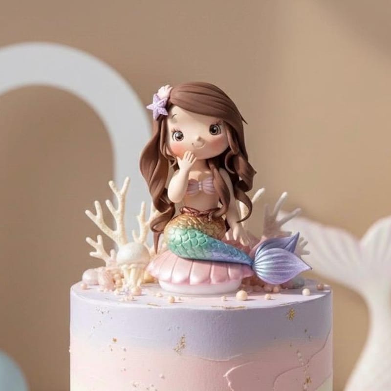 Mermaid Cake Topper - Etsy