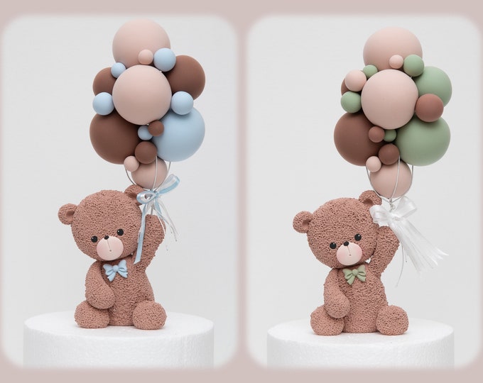 Grizzly Bear Cake Topper Camping Theme Party Bear Safari - Etsy