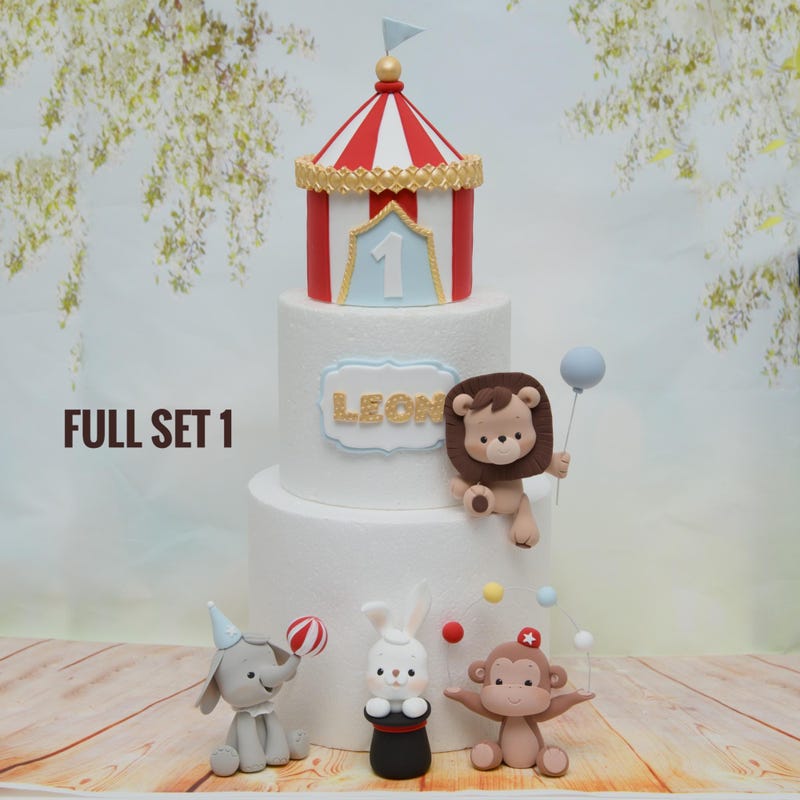 Circus Cake Toppers - Etsy