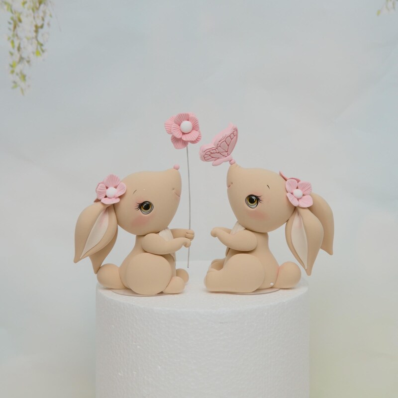 Rabbit Cake Topper - Etsy