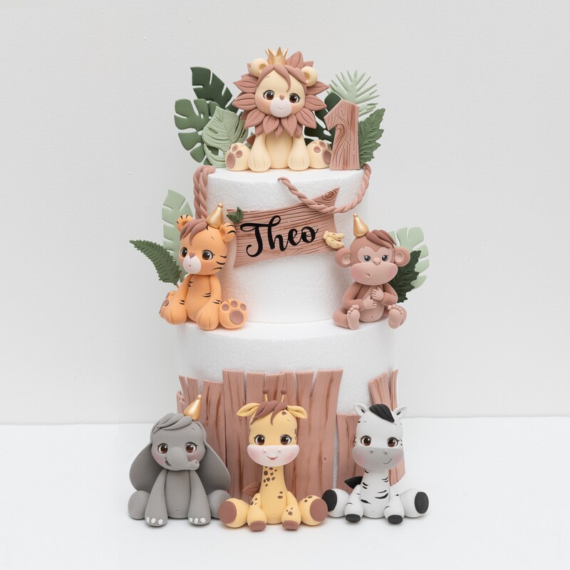 Animal Cake Topper Birthday - Etsy