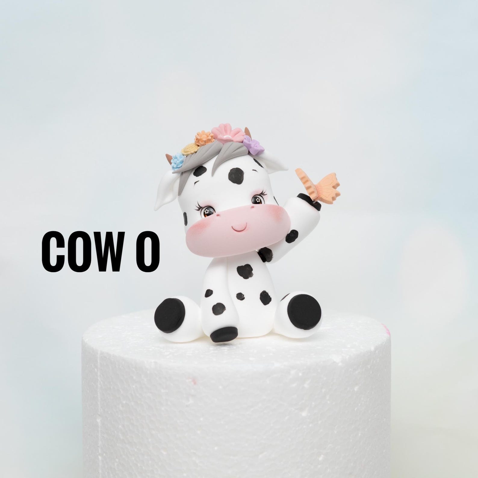Highland Cow Cake Topper Made of Lightweight Clay, for Birthday Cake ...