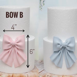Bow LIGHTWEIGHT CLAY Cake Topper - Etsy