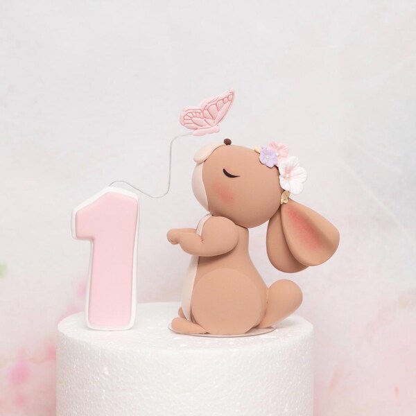 Rabbit Cake Topper - Etsy