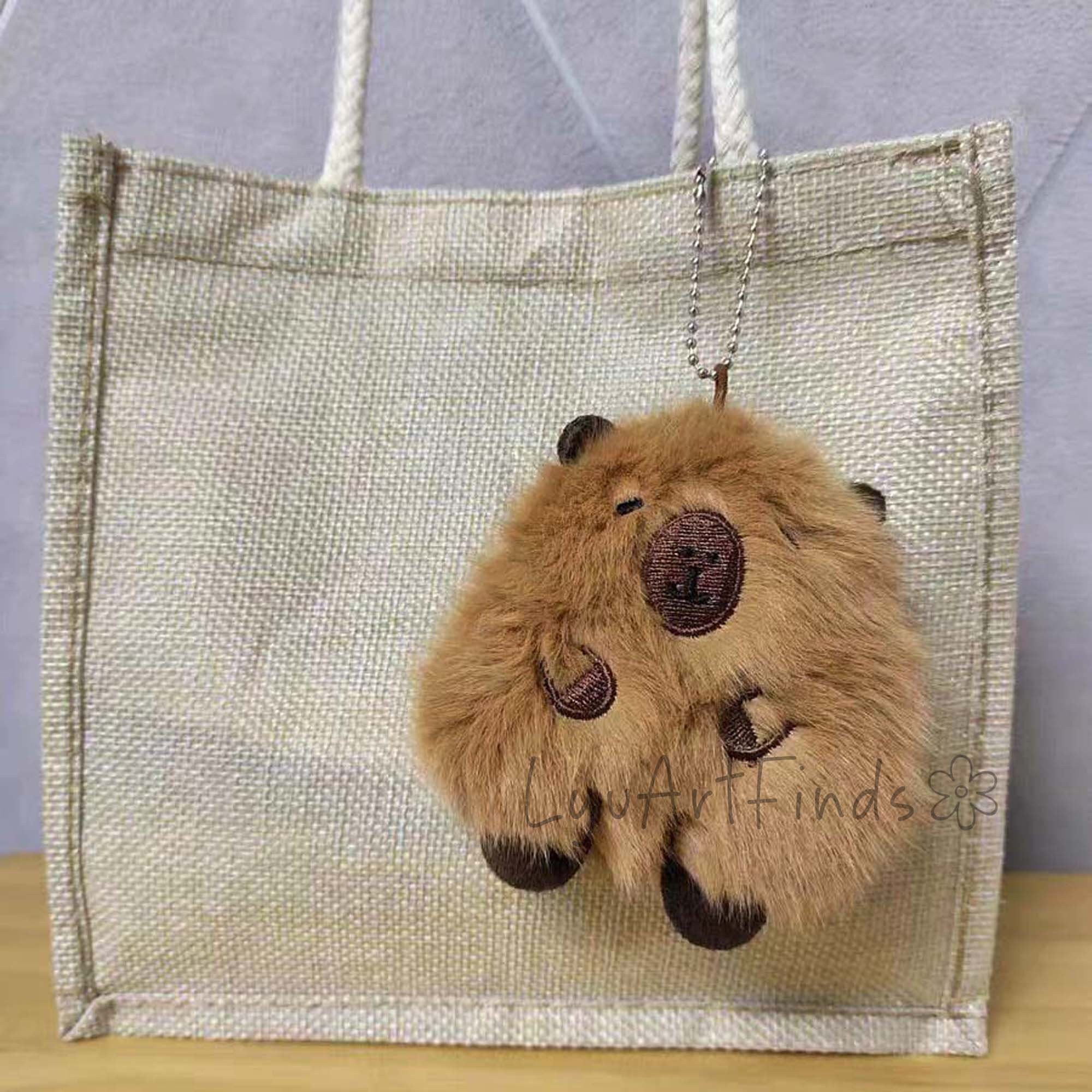 Fluffy Capybara Key Chain Capybara Charms for Bag Cute - Etsy Canada