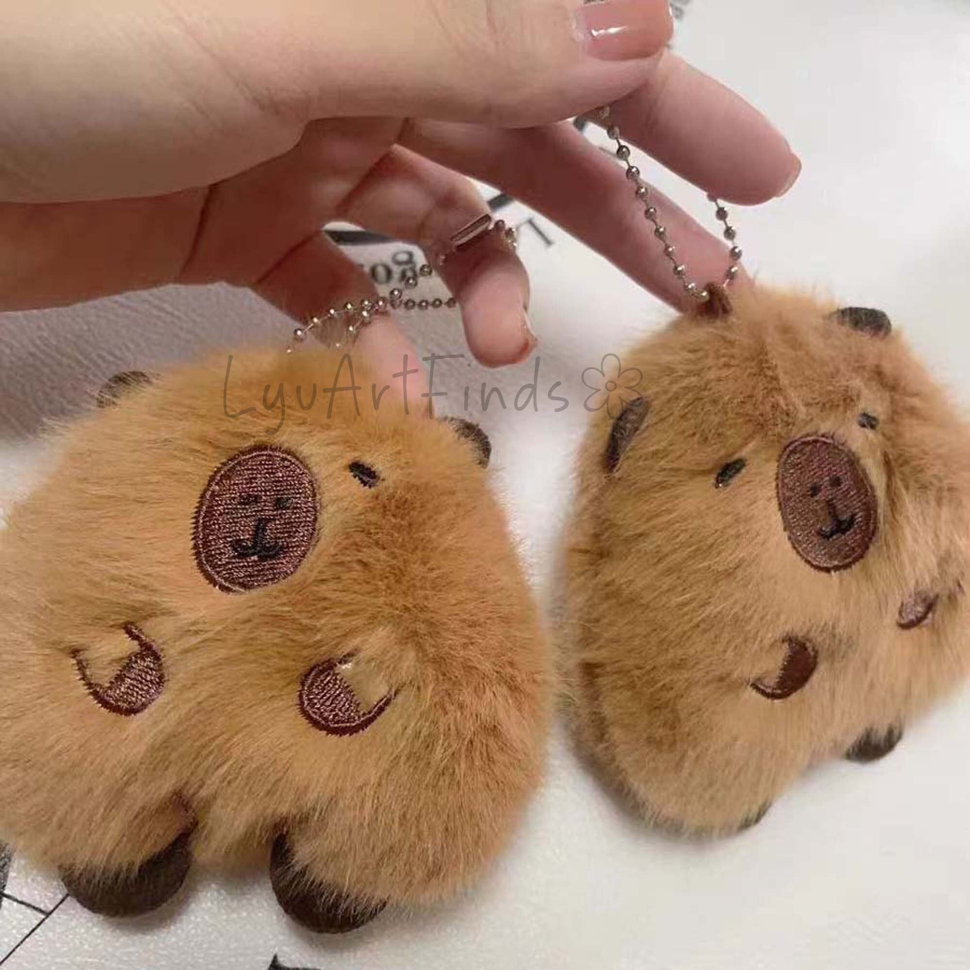 Fluffy Capybara Key Chain Capybara Charms for Bag Cute - Etsy Canada