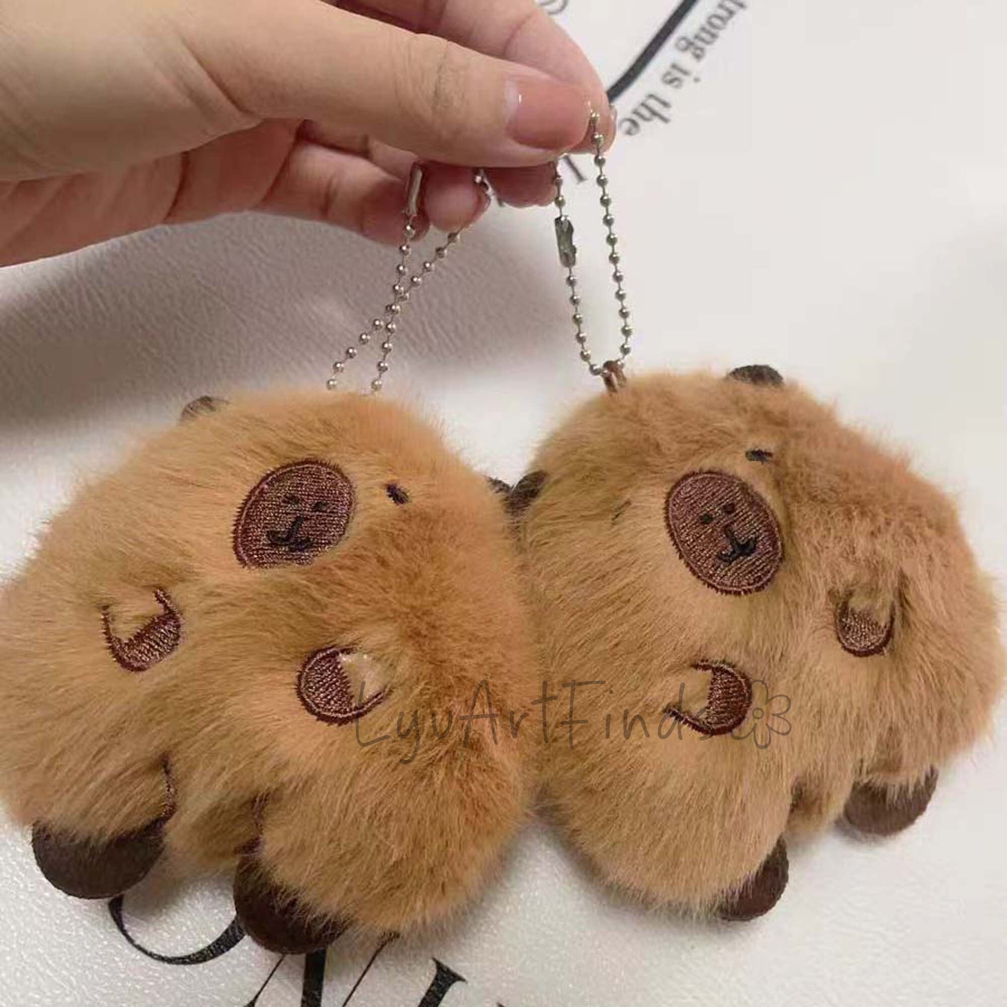 Fluffy Capybara Key Chain Capybara Charms for Bag Cute - Etsy Canada